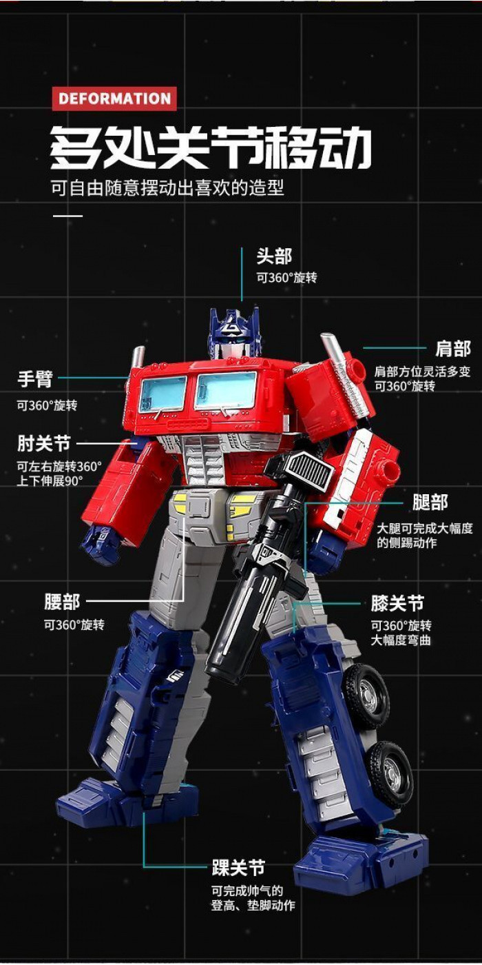 Transforming Toy Optimus Prime Car Robot Full Set Model Boy Children ...