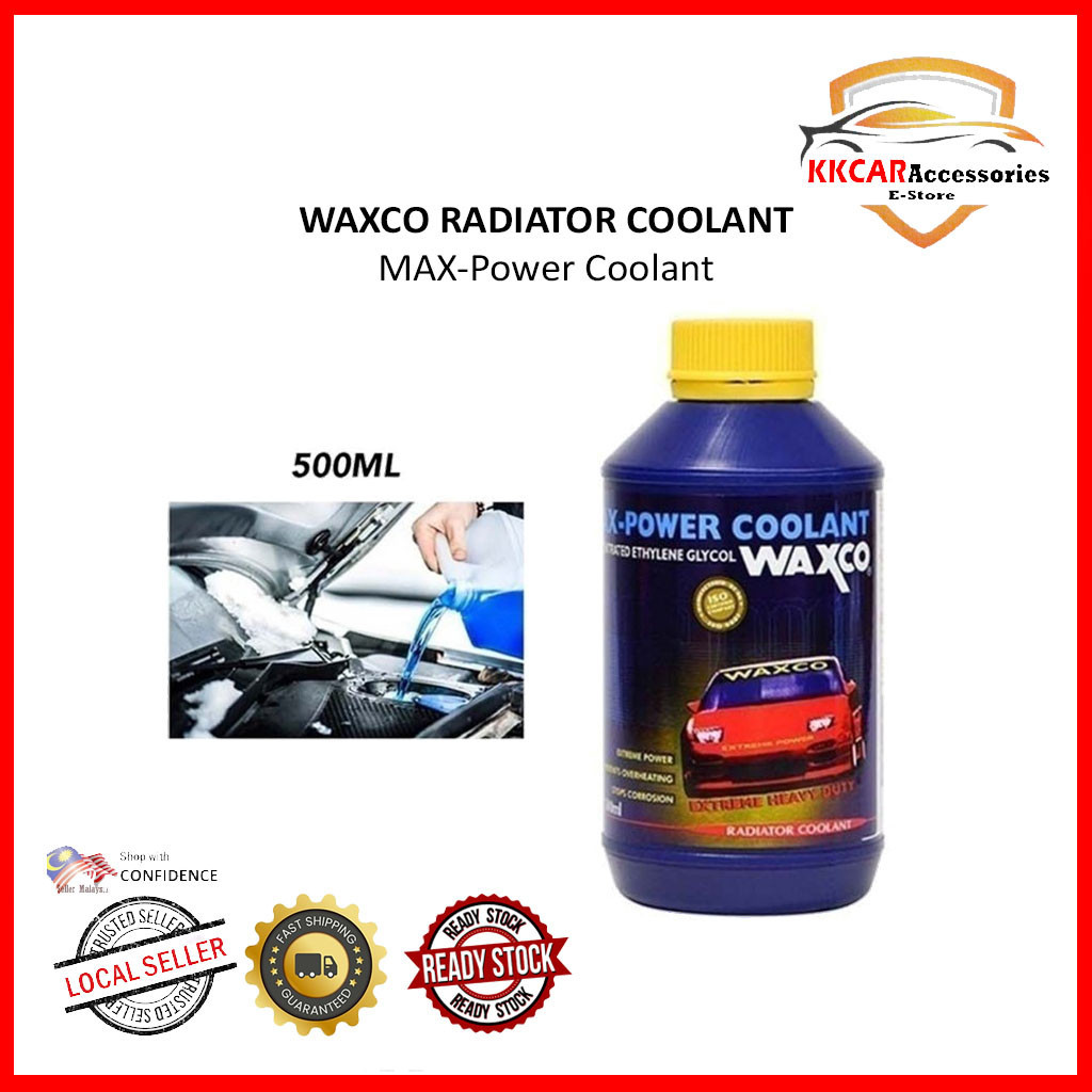 Waxco Max-Power Radiator Coolant 500ml Kereta Cooling Systems Long Life ...