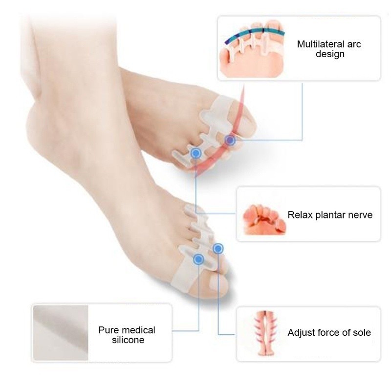 2pcs Feet Care Tool Toe Separator Overlapping Toes Rehabilitation ...