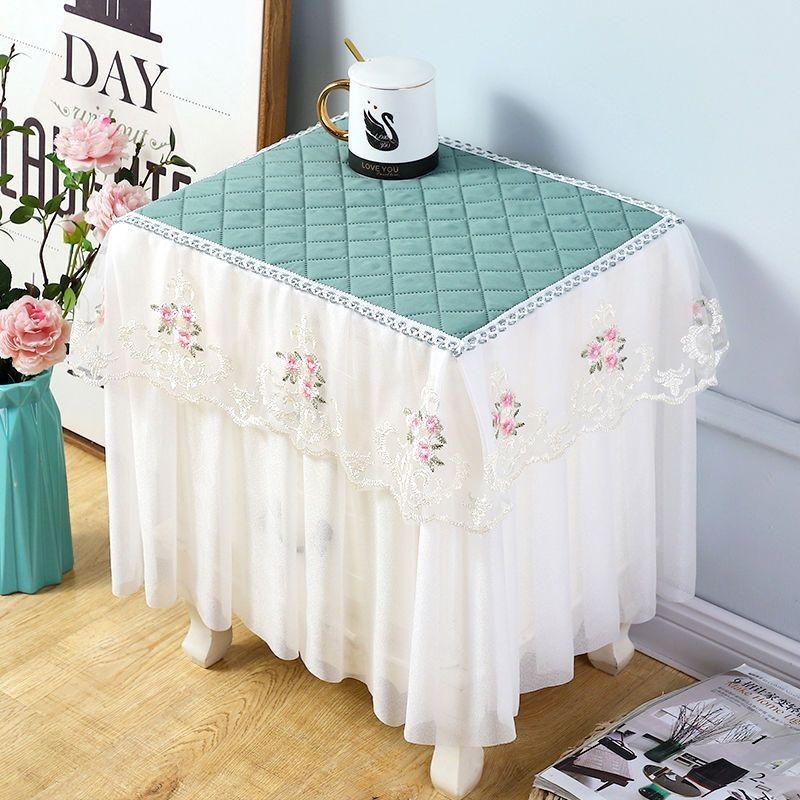 Bedside Table Cover Cloth Anti Slip and Dustproof Bedroom Bedside Table ...
