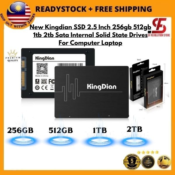 New Kingdian SSD 2.5 Inch 256gb 512gb 1tb 2tb Sata Internal Solid State ...