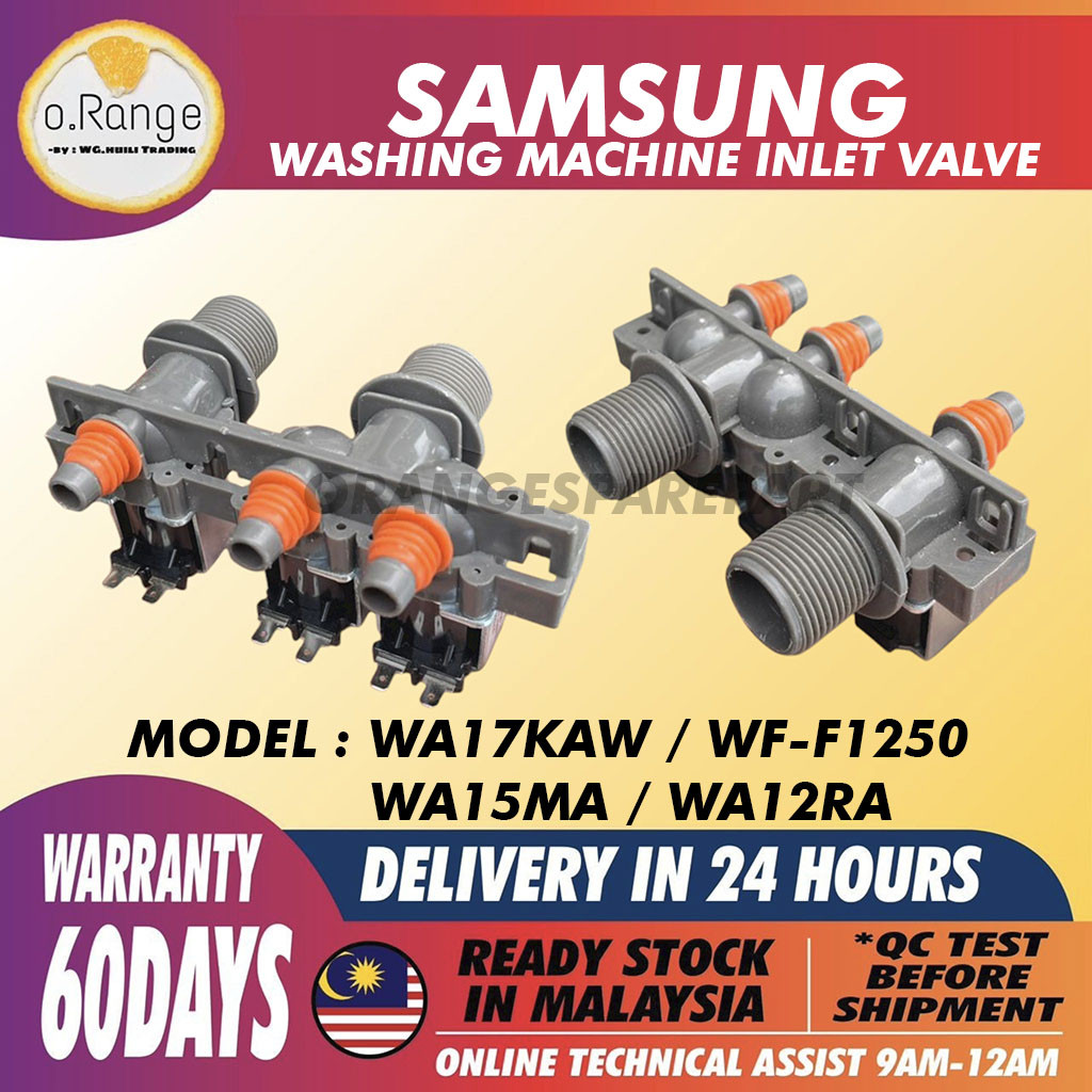 WA17KAW / WF-F1250 / WA15MA / WA12RA Samsung Washing Machine Water ...
