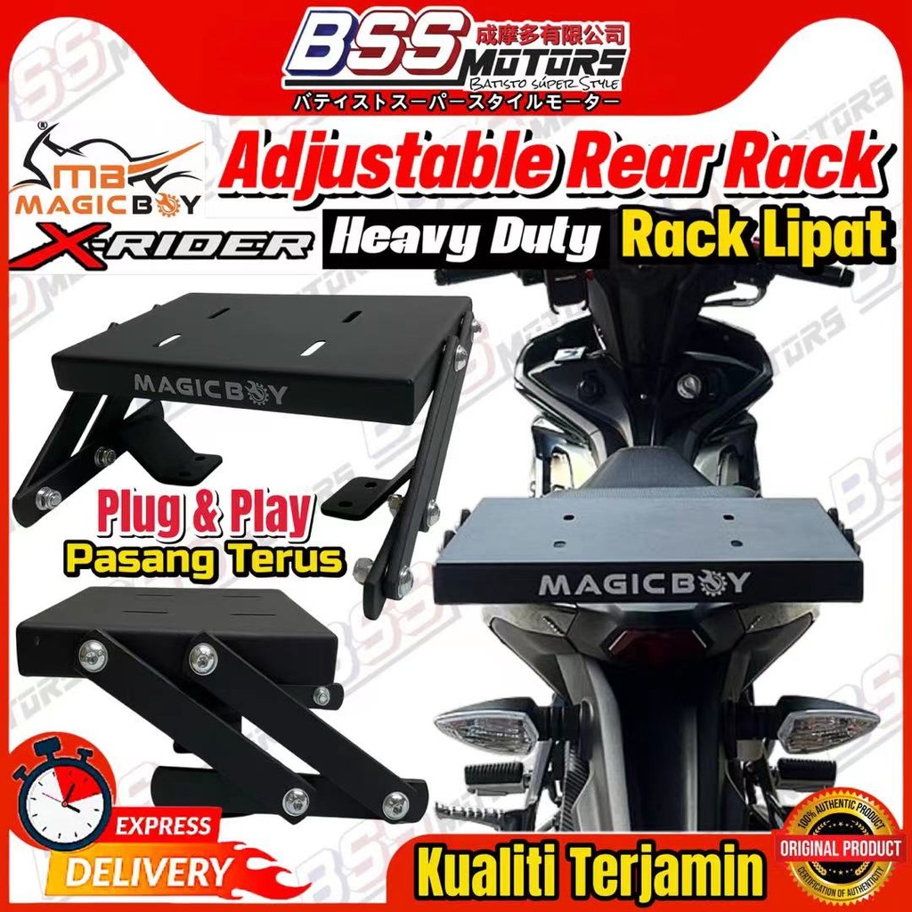 MAGIC BOY & X-RIDER Adjustable Monorack Rear Rack RSX Y15ZR LC135 Y16 ...