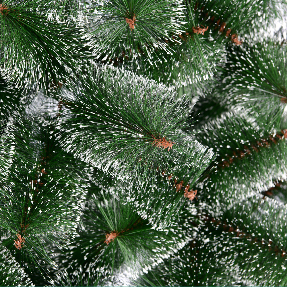 Green Flowering tree Christmas Tree 4/5/6/7FT Snow White Pine Needle ...