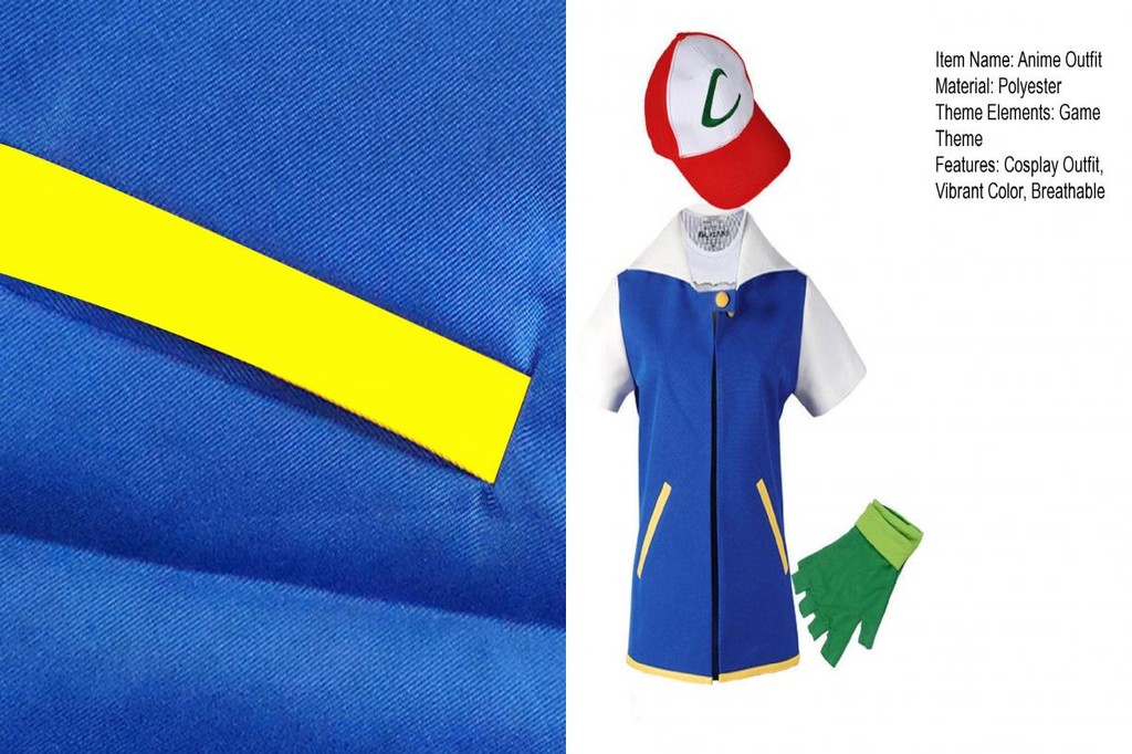 Ake- Attention-grabbing Cosplay Ensemble Role-playing Costume Anime Ash ...