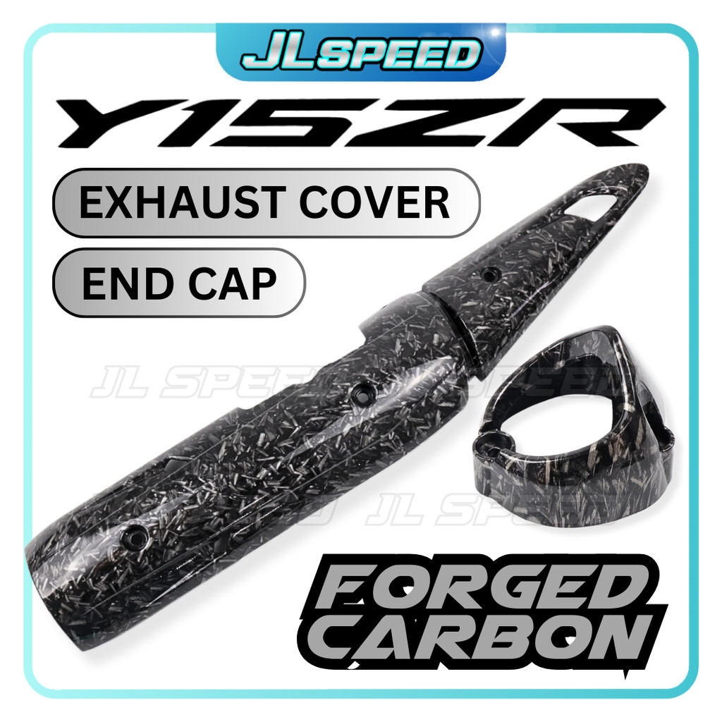 Y15 Muffler Protector Cover Ekzos FORGED CARBON Exhaust Protector Exzos ...