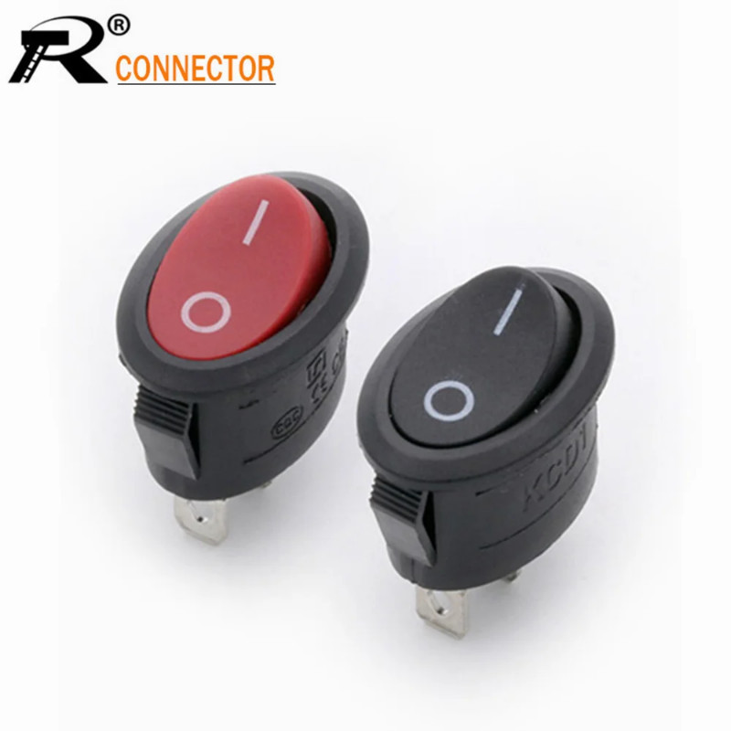 100PCS KCD1 Electric Kettle Power Rocker Round Rocker Light Switch ON ...