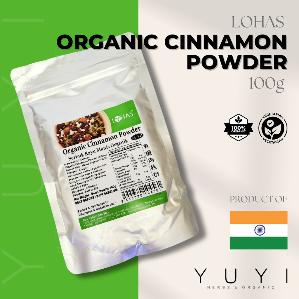 【Lohas】Organic Cinnamon Powder - 100g | Shopee Malaysia