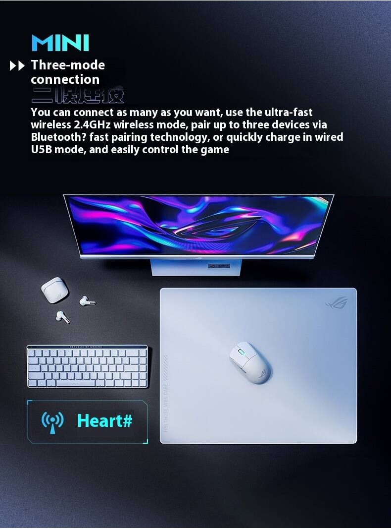 ROG Dragon Scale Ace Mini Gaming Mouse 36K Gaming Wireless Lightweight ...