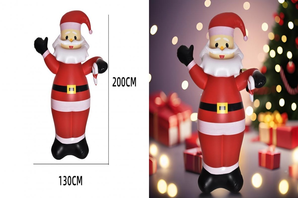 /LO/ Festive Centerpiece Inflatable Santa Inflatable Santa Claus ...