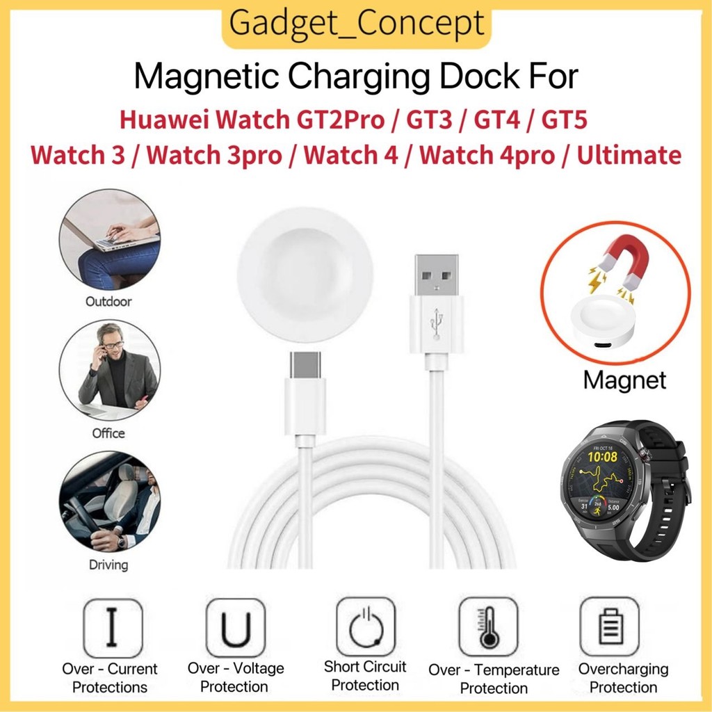 For Huawei Ultimate GT5 GT4 GT3 GT3pro GT2pro Huawei Watch 4 4pro Watch3 3Pro Magnetic Wireless ...