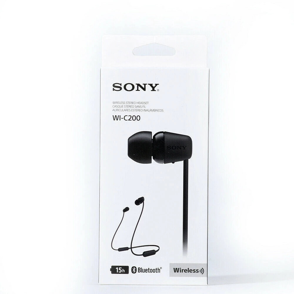SONY WI-C200 Wireless In-ear Stereo Headset Bluetooth 5.0 Sports ...