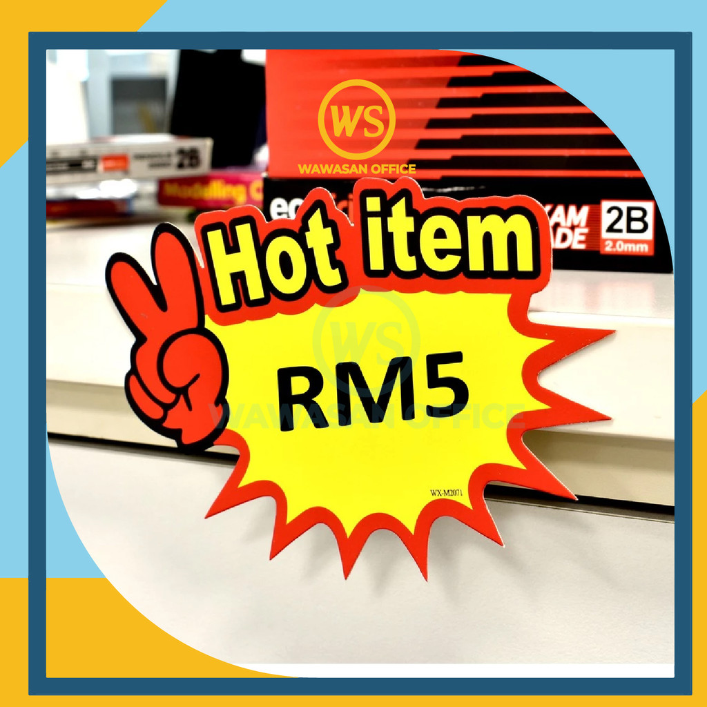 Pop Card / Price Tag Label / Price Tag Card Tag / Display Card / Tanda ...