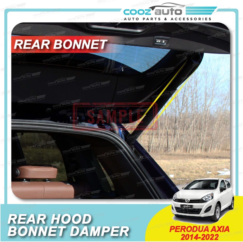 Perodua Axia 2014 - 2022 Rear Bonnet Hood Absorber Damper Gas Lifter ...