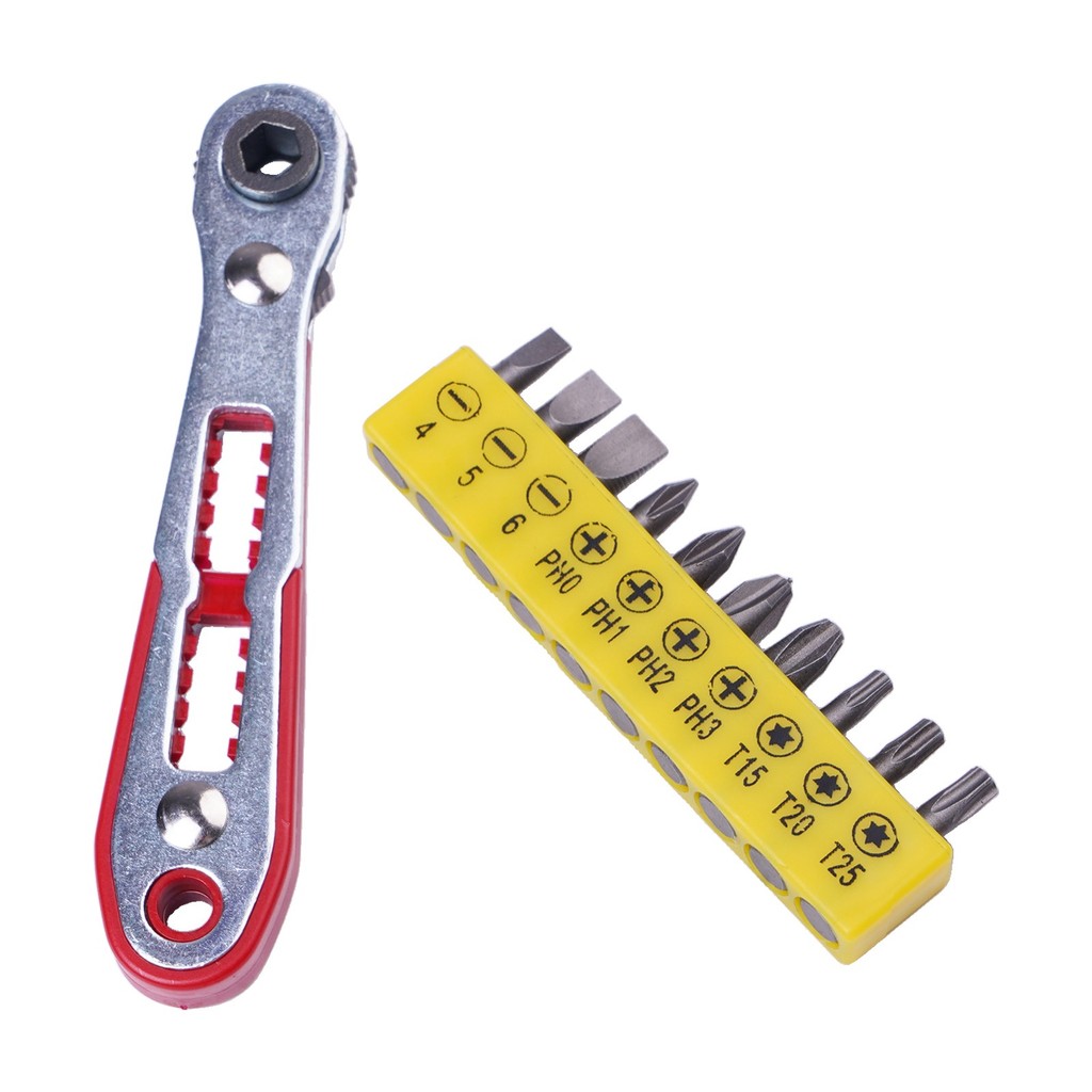 [HME] Mini Ratchet Wrench Hexagon for Torx Bidirectional Control ...