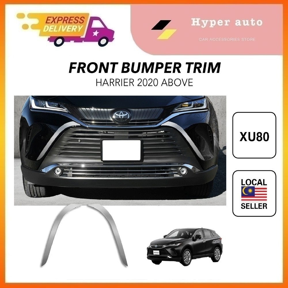 Toyota Harrier XU80 2020 front bumper chrome grille trim garnish 2021 ...