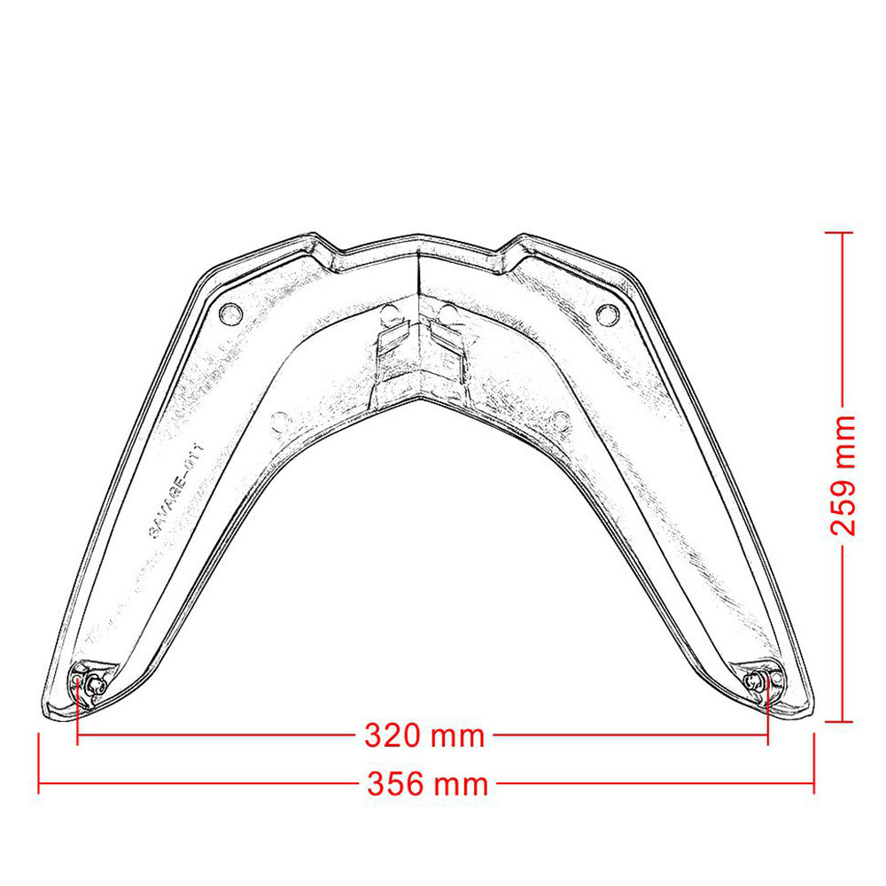 For BMW R1200GS LC 2013-2017 Front Beak Fairing Extension Wheel ...