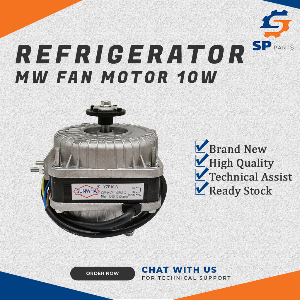UNIVERSAL REFRIGERATOR MW FAN MOTOR 10W / 18W Peti Sejuk Kipas | Shopee ...