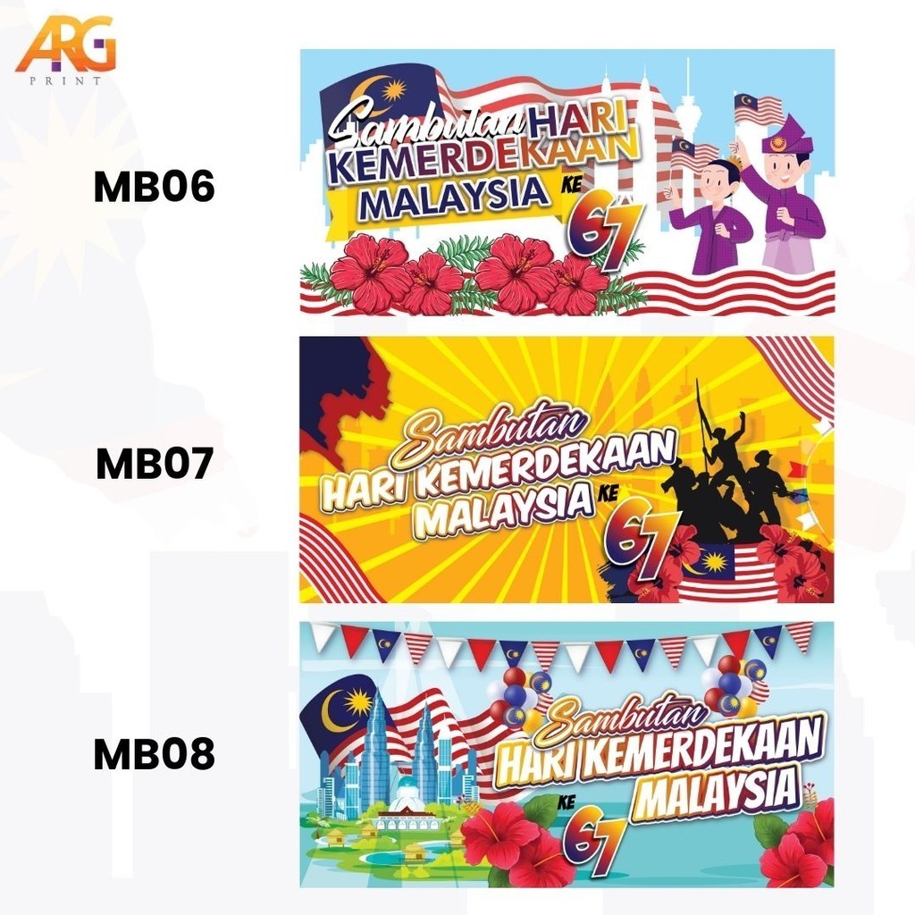 Banner Bunting Merdeka 2024 Backdrop Full Printing Props Patriotik ...