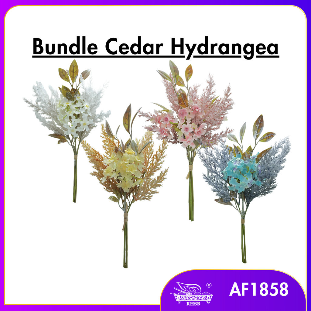 BUNDLE CEDAR HYDRANGEA/ HAND BOUQUET/ HYDRANGEA FLOWER BOUQUET/ WEDDING ...