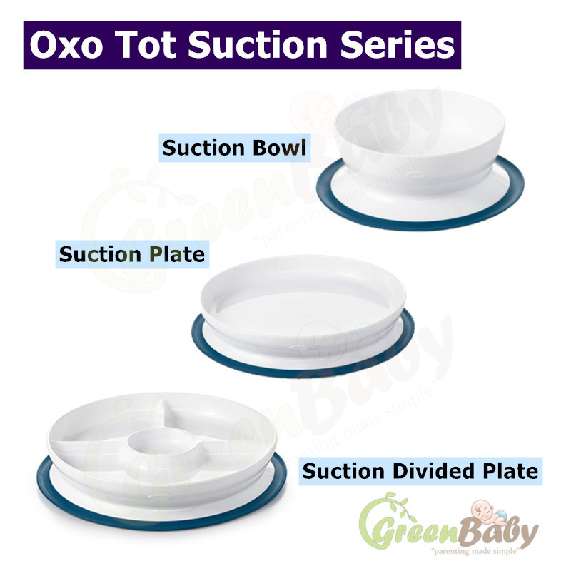 Oxo Tot Stick & Stay Suction Divided Plate | Suction Bowl | Suction ...