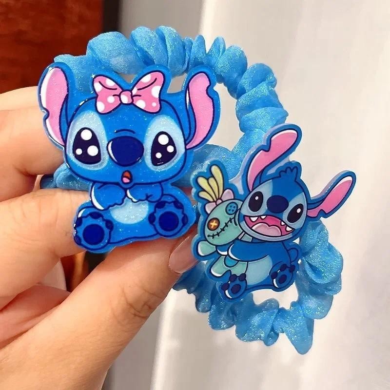 Cartoon Acrylic Lilo and Stitch Hair Rope for Women Kawaii Stitch ...