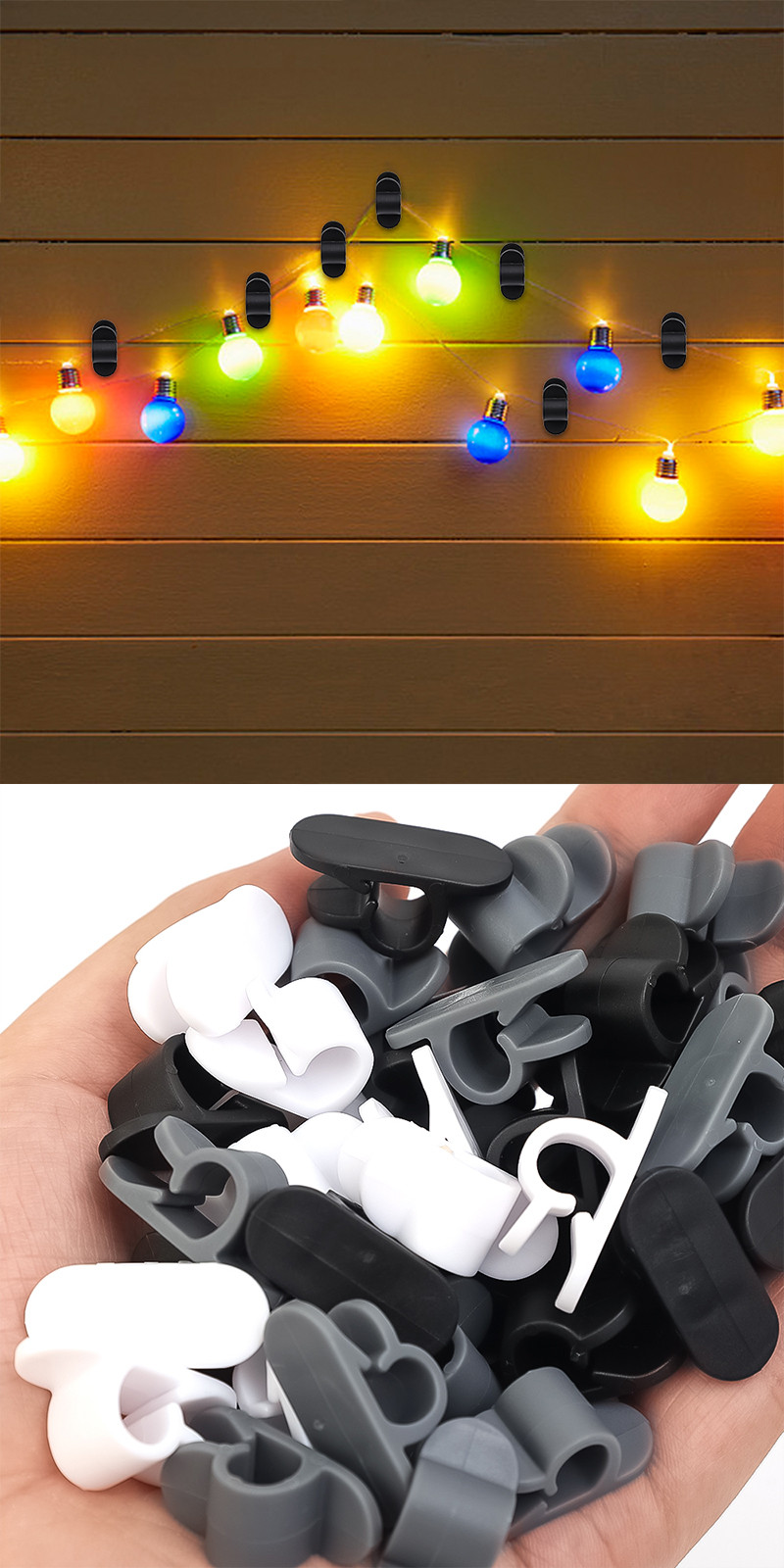 1/2/4Pcs Mini Cable Winder Organizer - Self-Adhesive Cable Clips - USB ...