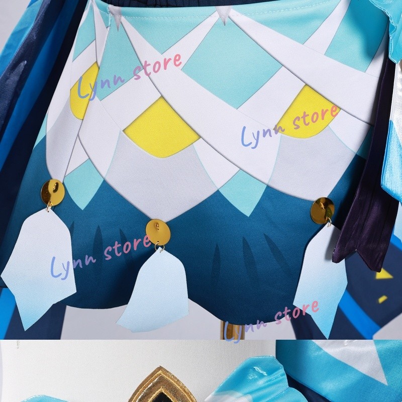 MUALANI Cosplay Costume GENSHIN IMPACT Splish-Splash Wavechaser MUALANI ...