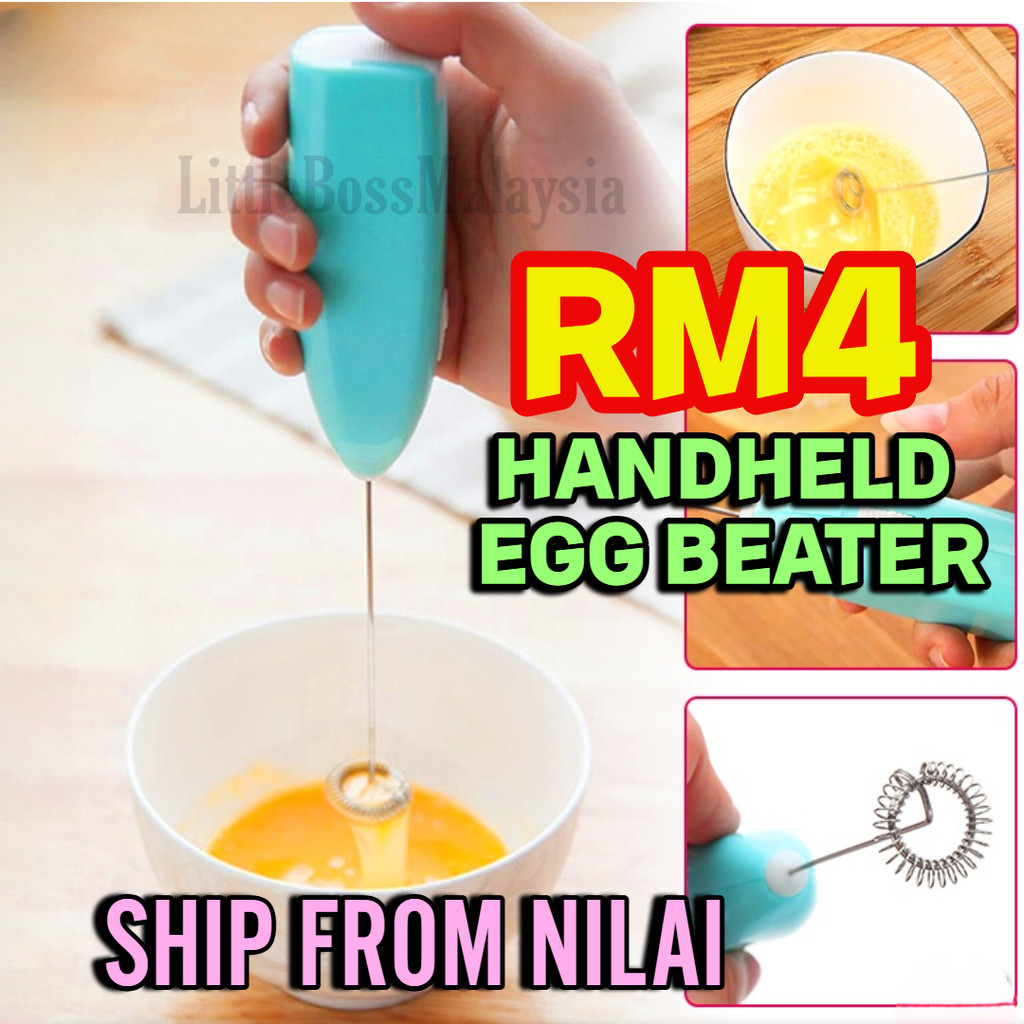 🔥𝑯𝑰𝑮𝑯 𝑺𝑷𝑬𝑬𝑫🔥 Handheld Electric Mixer Mini Egg Beater Whisk Drinks Coffee Milk Frother Foamer ...