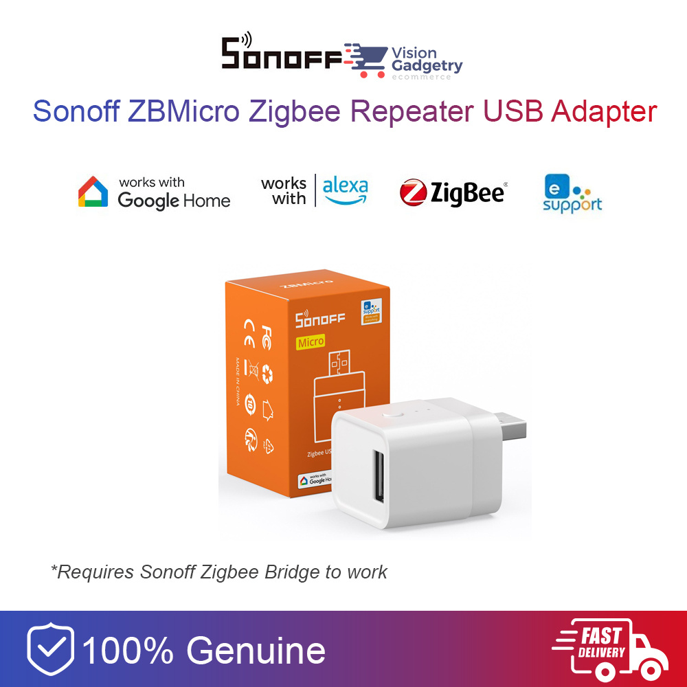 Sonoff ZBMicro Zigbee Smart Adapter Zigbee 3.0 Repeater Supports Fast Charging App Control ...