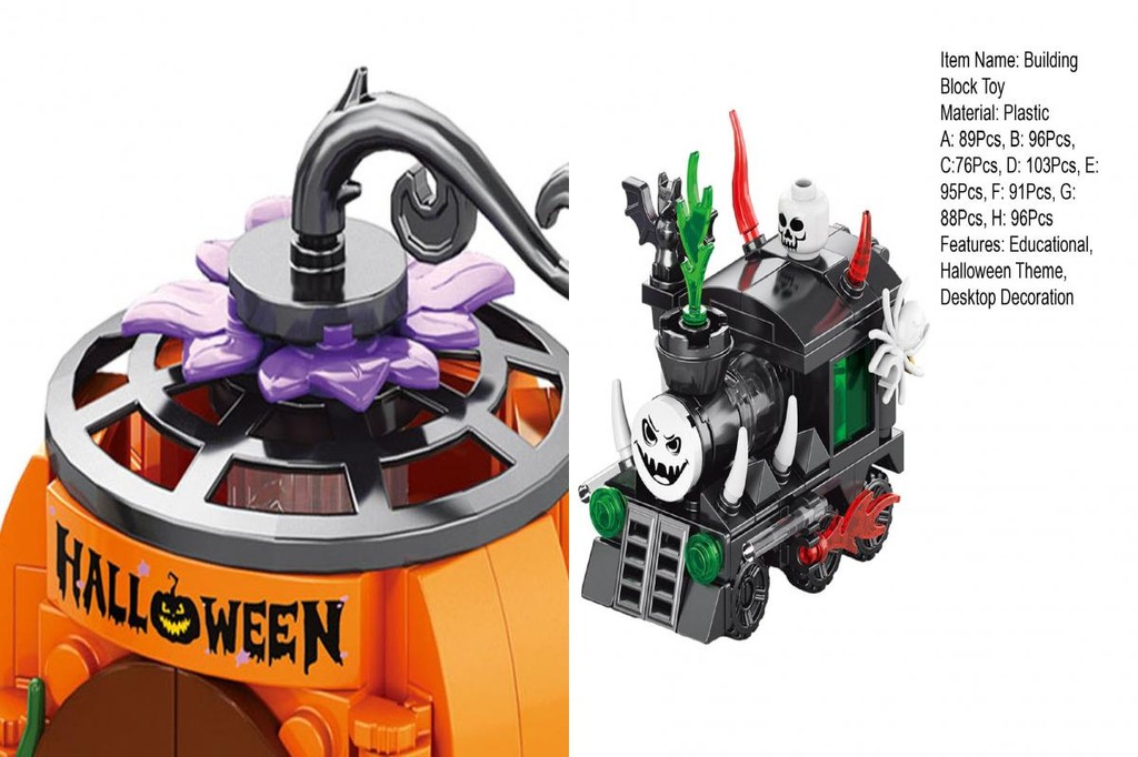 Educational Building Brick Toy Halloween-themed Building Blocks Spooky ...