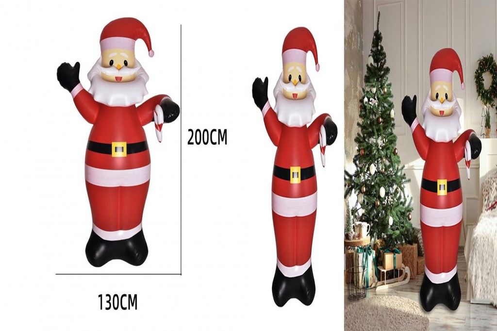 GRE Eco-friendly Pvc Santa Decoration 6ft Inflatable Santa Claus with ...