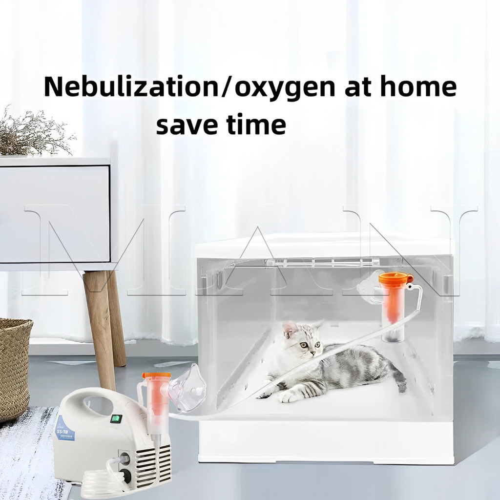 Pet Nebulizer Machine Portable Cat Nebulizer Kucing Atomizer Inhaler ...