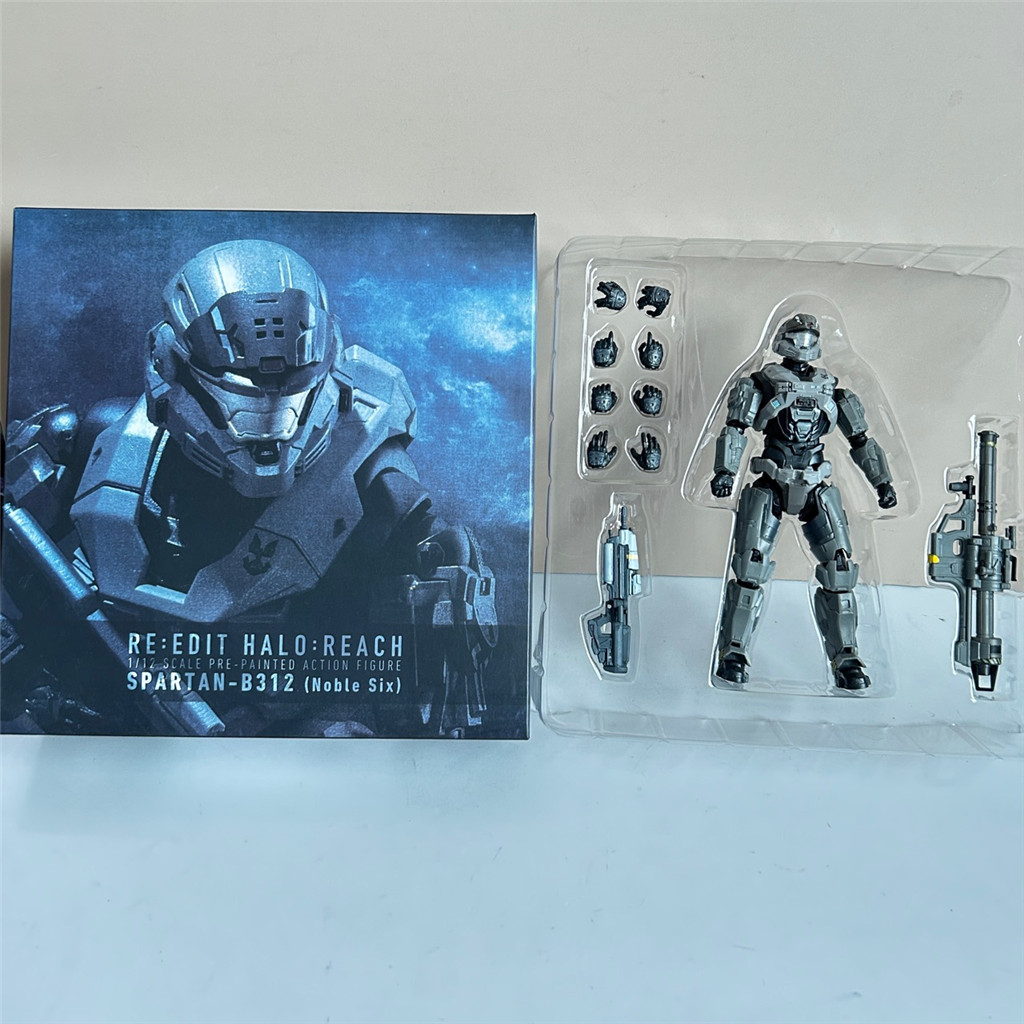 RE:Edit Halo Reach Jun-A266 & Spartan-B312 & Master Chief Action Figure ...