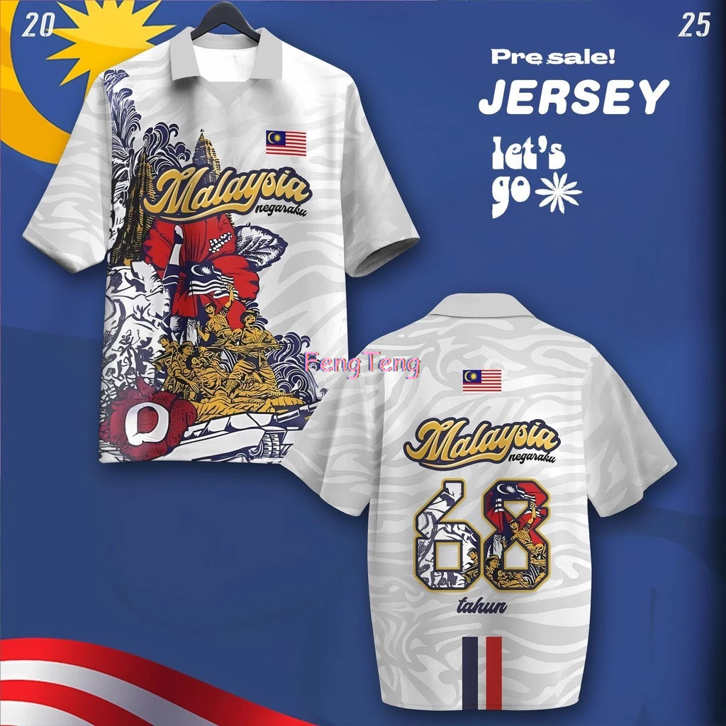 [Free Custom] 2025 Baju Merdeka Budak Lelaki Malaysia 68th Special ...
