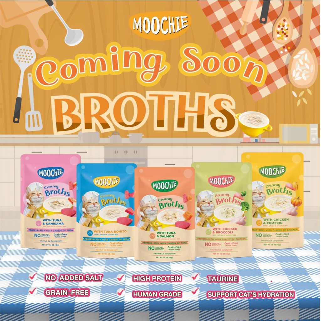 MOOCHIE Cat Pouch Creamy Broths 40G (Tuna/Chicken/Salmon) | Shopee Malaysia