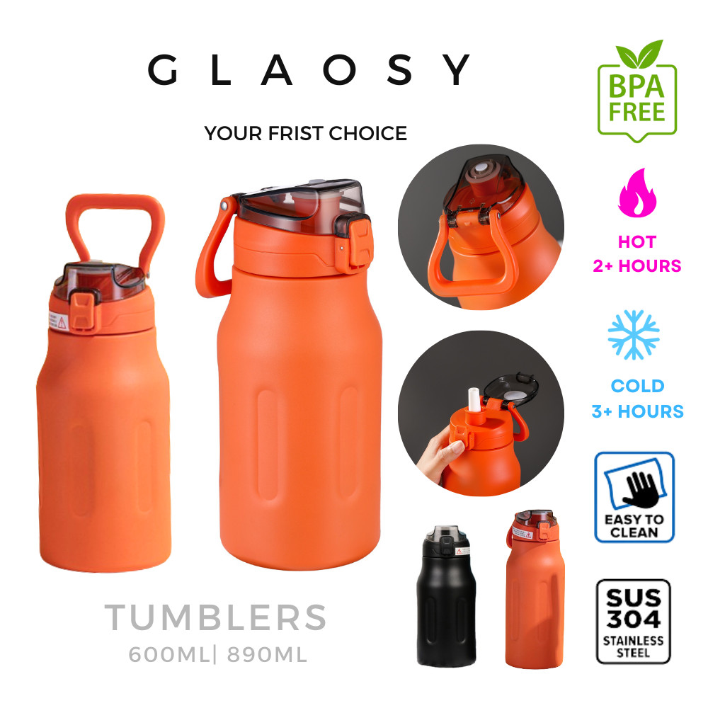 SUS 304 Stainless Steel Bottle Thermos Vacuum Flask Big Tumbler Water ...
