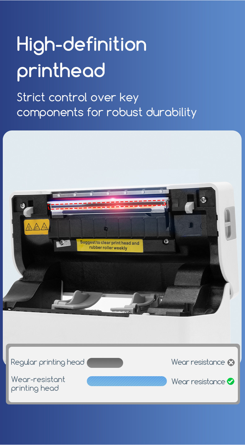 Deli Thermal Label Printer Waybill Printer AWB Shipping Label Barcode ...