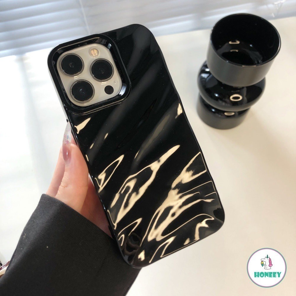 Luxury 3D Silver Water Ripple Phone Case for iPhone 17 Air 16 15 11 14 ...