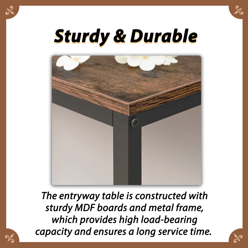 Innohut Industrial Wooden Console Table Bar Table Long High Table Meja ...