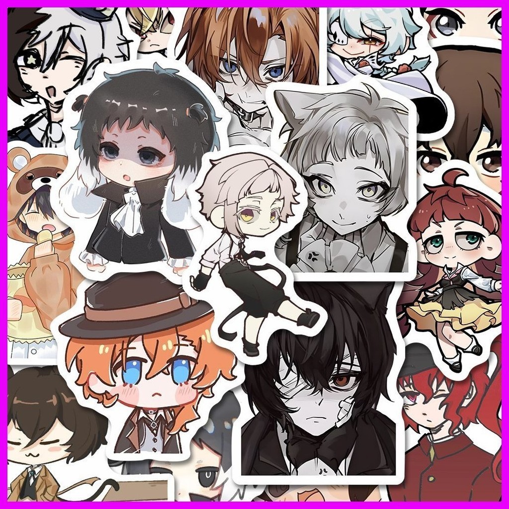 Stickers Stickers Bungo Stray Dogs (55 Sheets) Nakahara Chuuya Cartoon ...