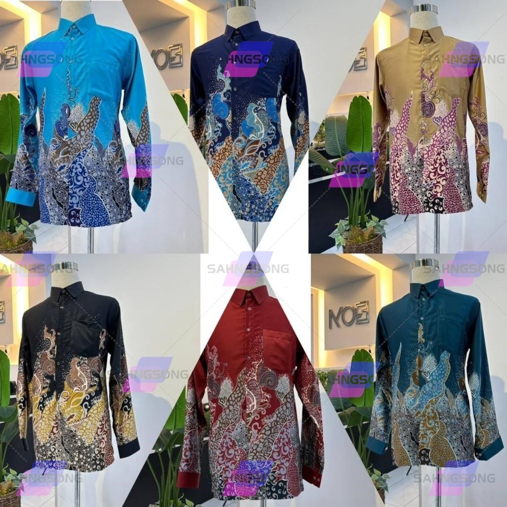 NEW DESIGN !!! KEMEJA CORAK BATIK AMEENAH | STOCK LIMIT | CORAK BATIK ...