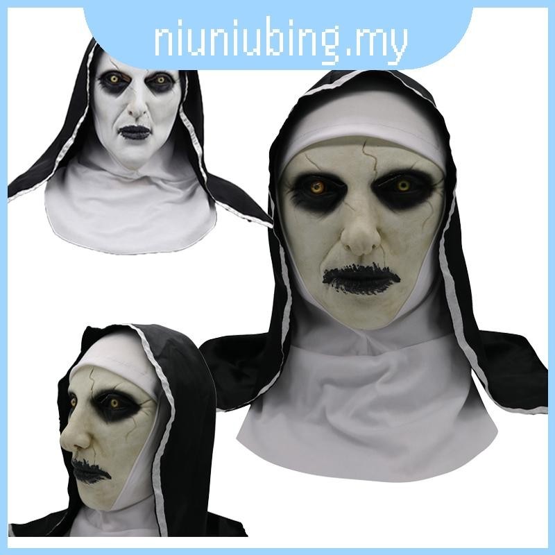 Nun The Movie Head Mask Prank Joking Cosplay Party Halloween Decor ...
