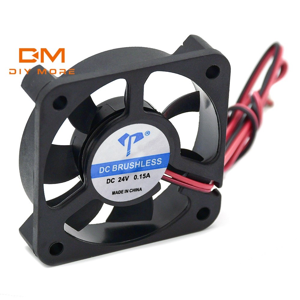 DIYMORE Dc5015 5V 12V 24V 0.15A 5Cm Two-Wire Micro Cooling Fan Oil-Containing Dc Industrial ...