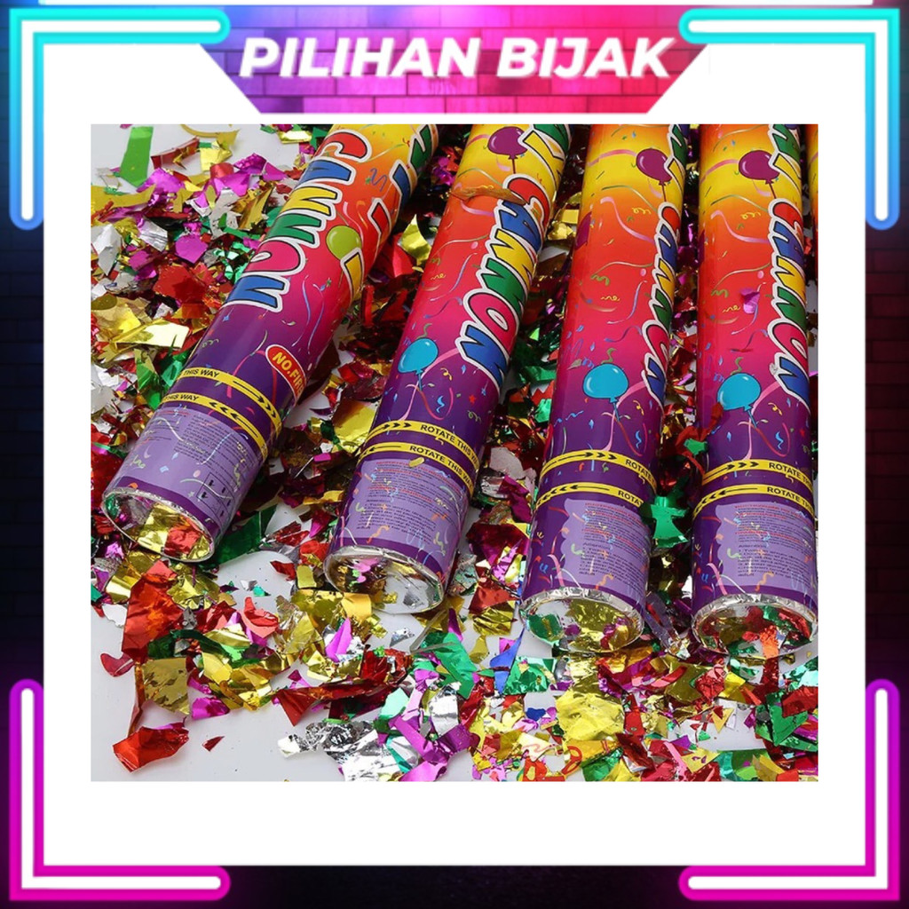 [30/40/60/80cm] Twist Style Party Popper Pop Party Popper Confetti ...