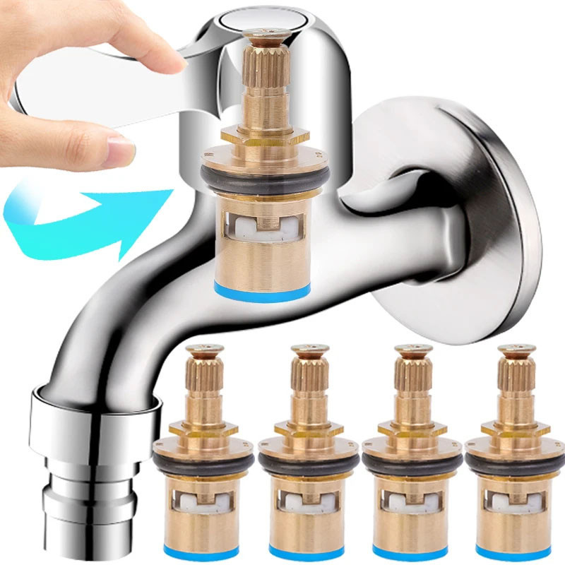 New Universal Tap Valves Brass Replacement Tap Valves Manual Switch ...