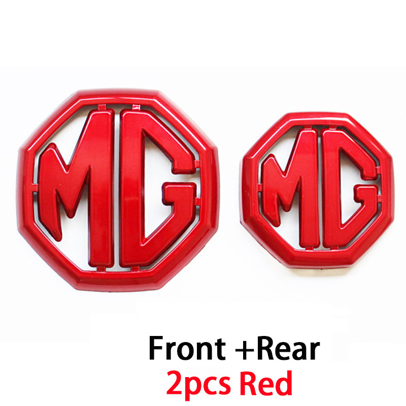 2PCS ABS Car Front Grille Emblem Rear Trunk Badge Logo Sticker For ...