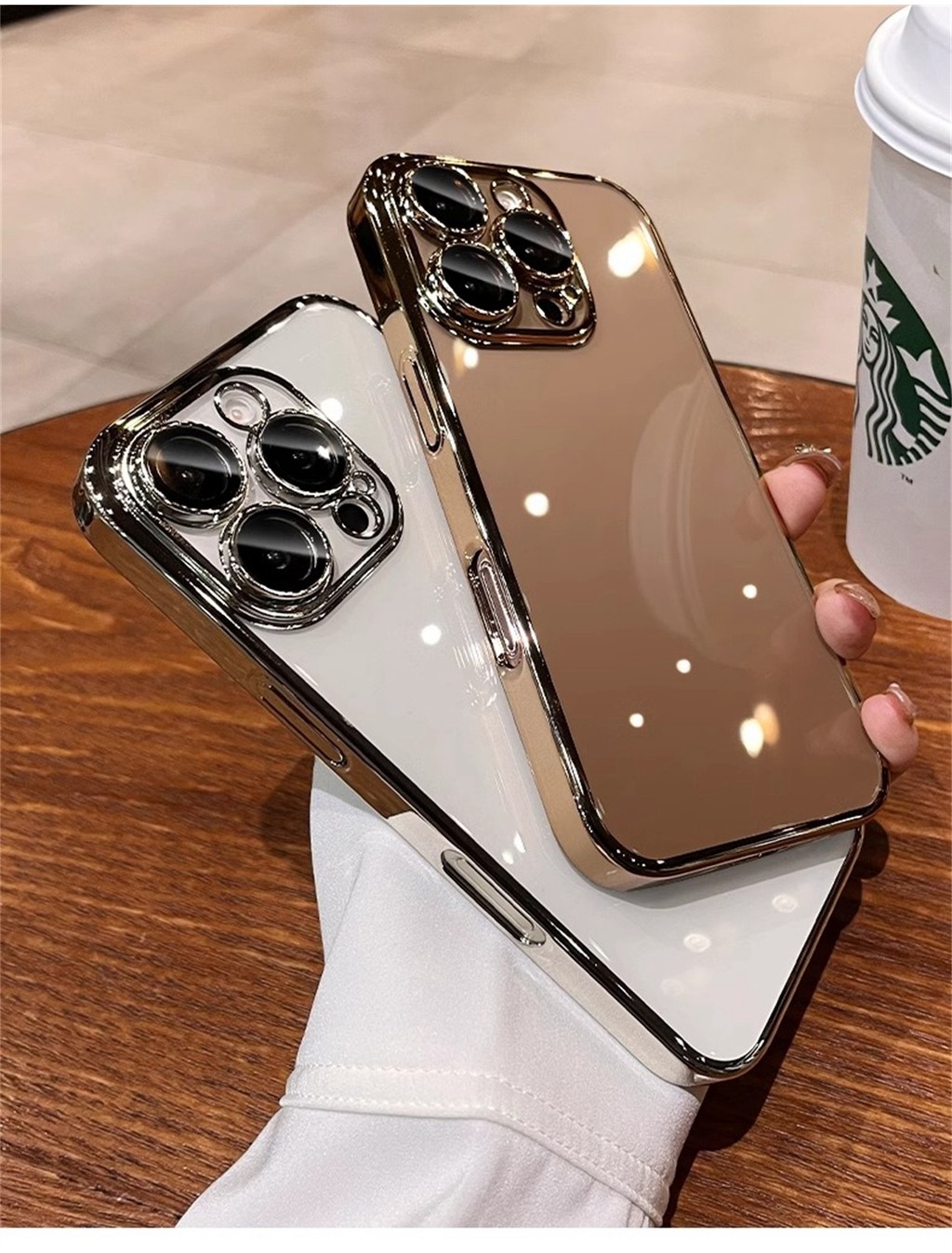 Desert Titanium PC Hard Case for IPhone 16 Pro Max 12 13 14 15 Pro Max ...