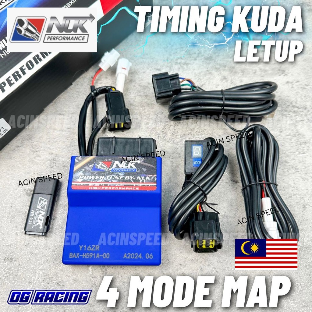 NLK PERFORMANCE ECU RACING 4 Mode DYNO/ Y15 V1 V2/ Y16ZR/ RSX150/ RS150 ...