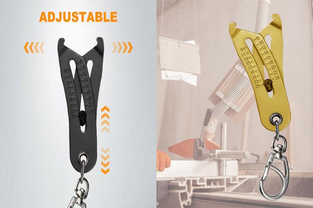 [Sarah] Keychain Bolt and Nut Identifier One-handed Operation Thread ...